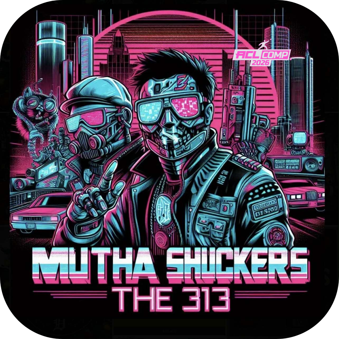 Mutha Shuckers THE 313 "CyberPunk" Series 2026 ACL COMP Cornhole Bags ...